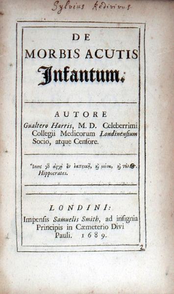 De Morbis Acutis Infantum | Archives & Special Collections